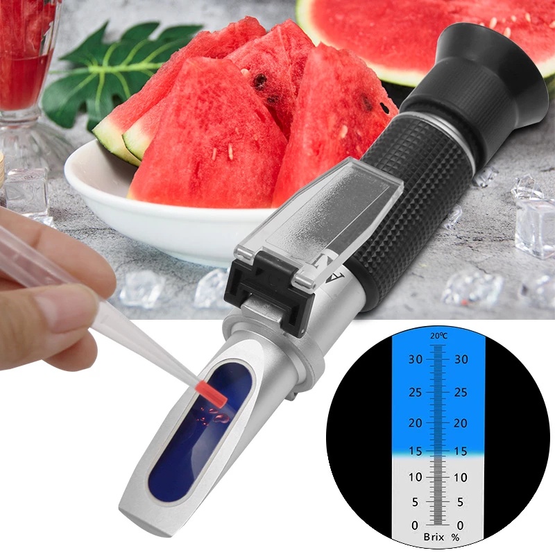 Refractometer Sugar Meter Saccharimeter Measure Sweetness Salinometer ...
