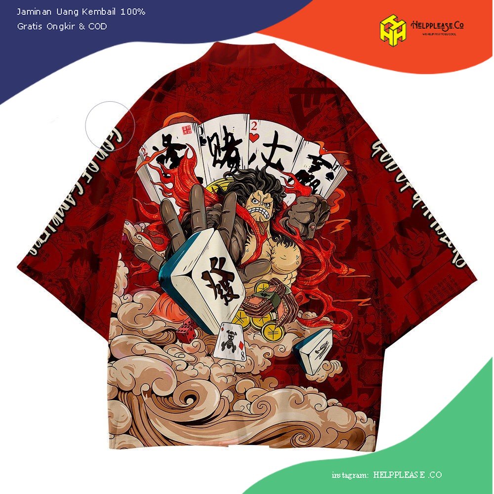 Haori KIMONO OVERSIZE LUFFY | Shopee Philippines