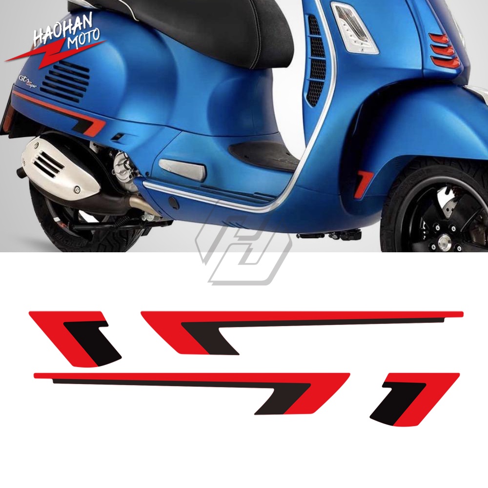Motorcycle Decal Graphic Kit Case for Vespa GTS 300 Super Sport 2019 ...