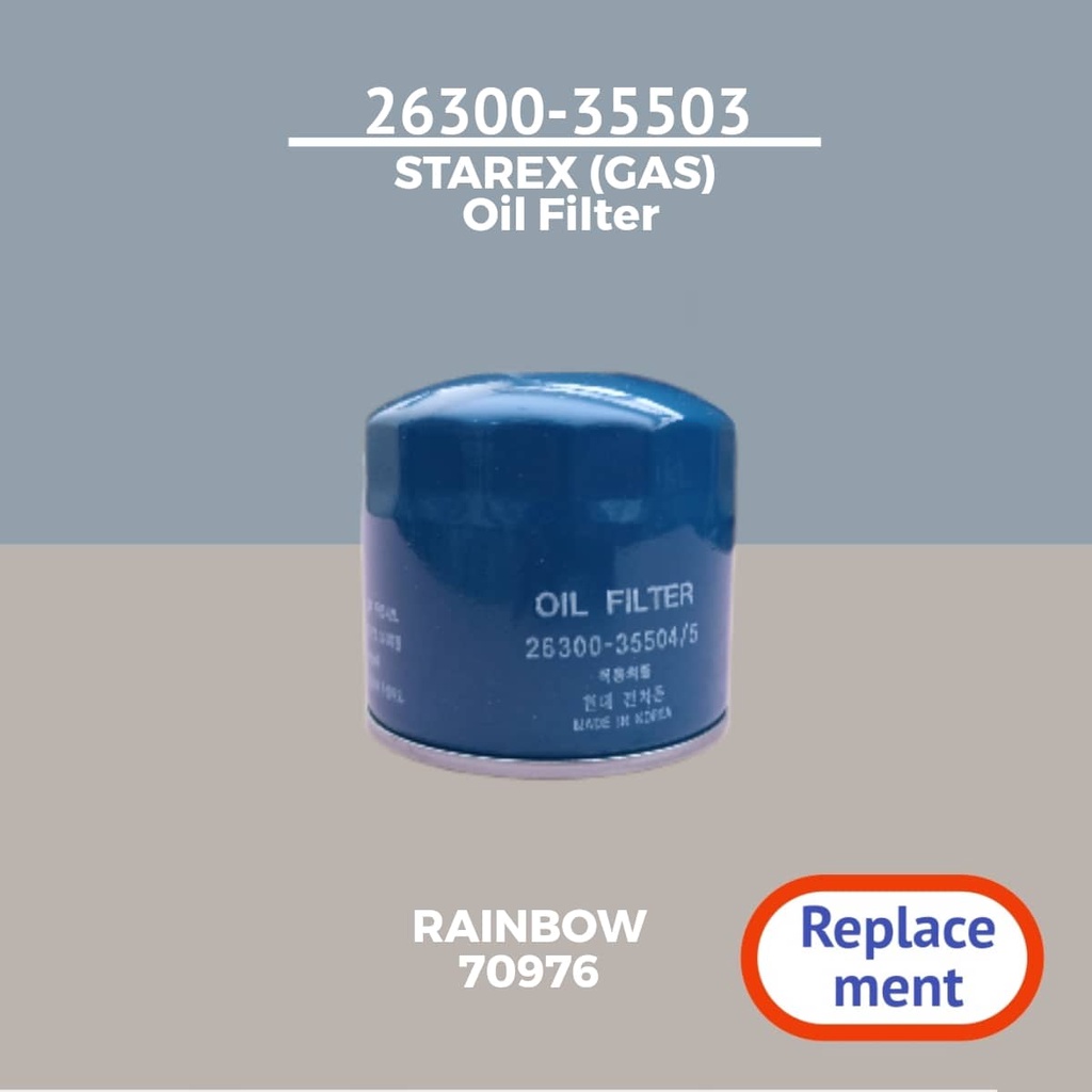 Oil Filter for HYUNDAI Starex (Gas) [Replacement] ;26300-35503 ...