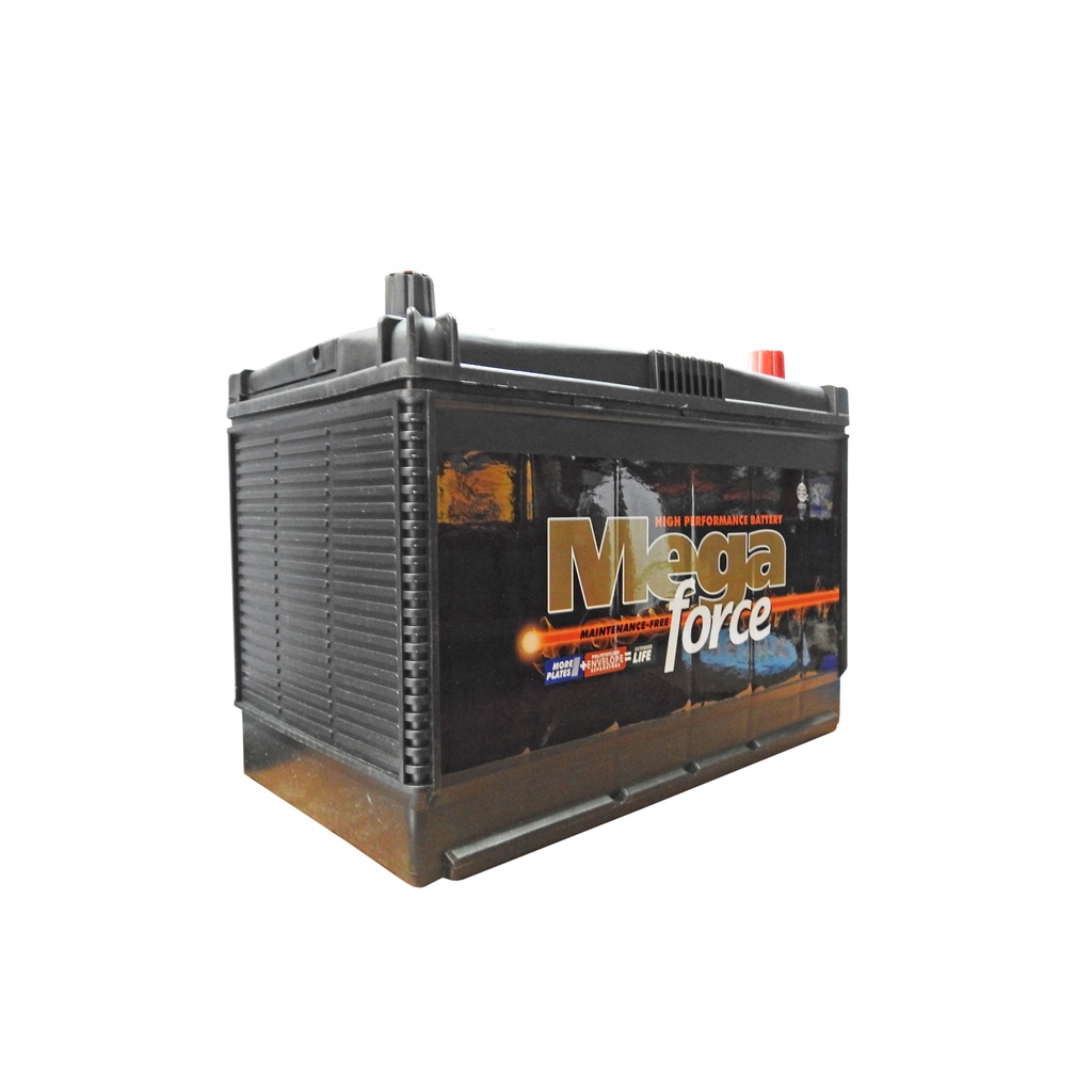 Mega Force 3SMF 105D31L (105AMPS) Maintenance Free Automotive Battery + FREE DHC APM-1 Voltmeter ...