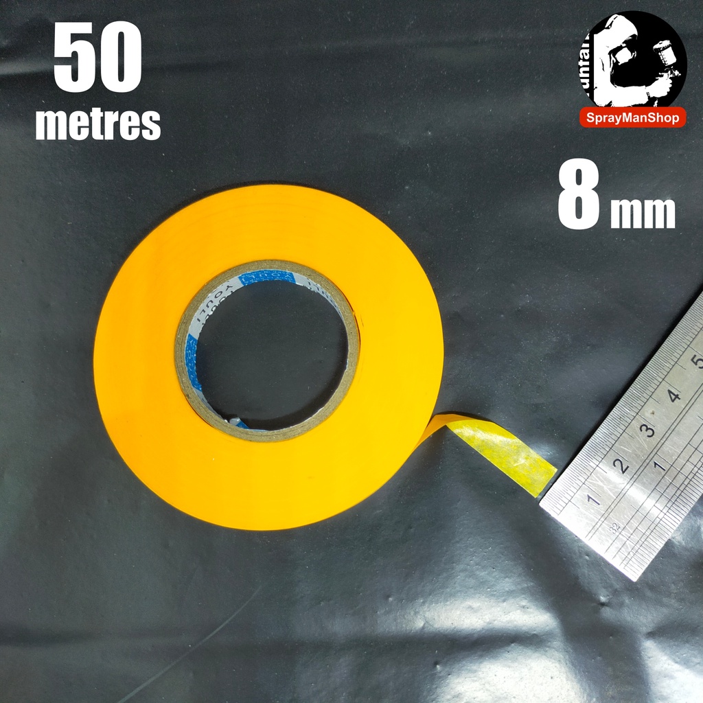 Masking Tape 50 Metres Orange Color For Automotive Painting Nitto Tape Quality / 3M 233+ Tape ...