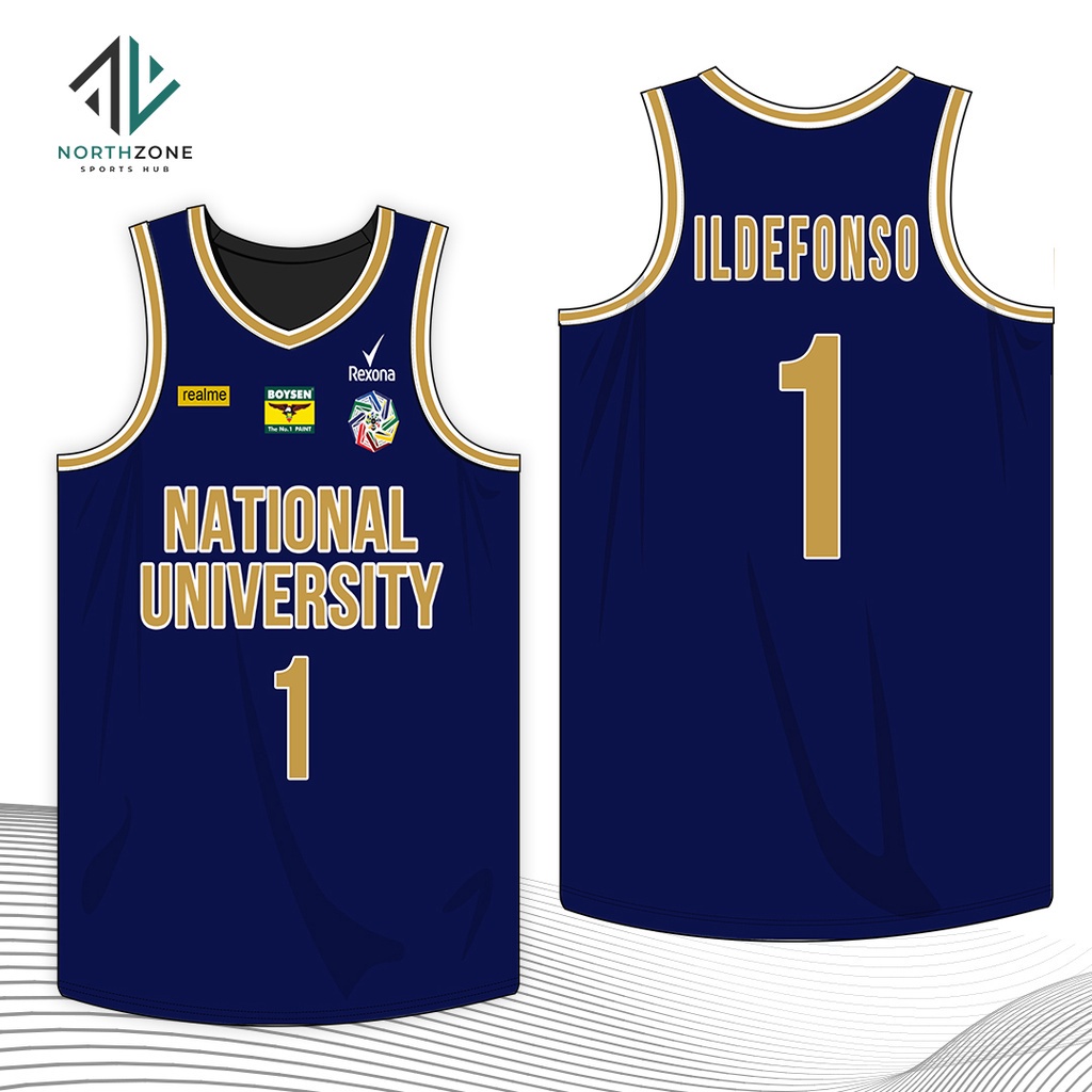 NU Bulldogs National University UAAP NU Basketball Jersey (TOP) Full ...
