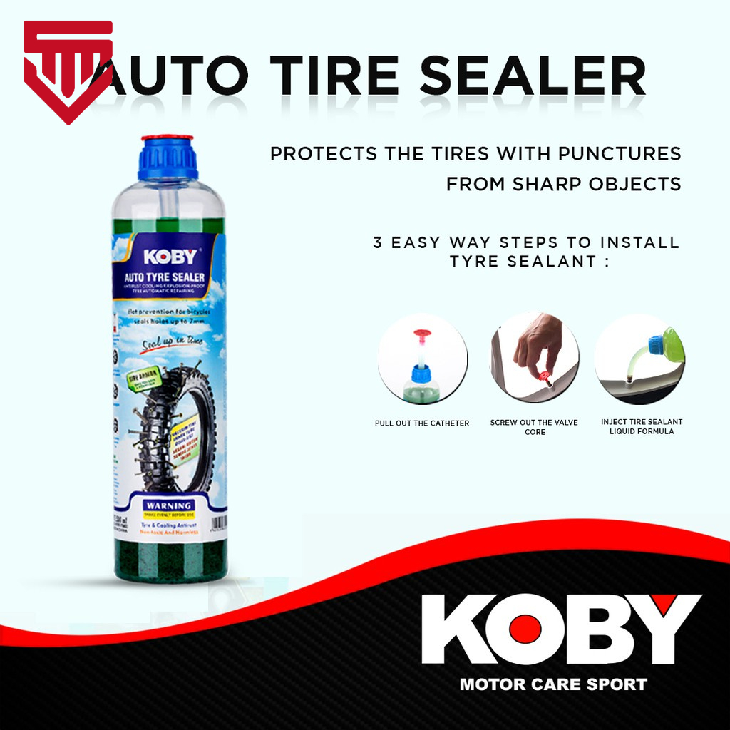 VMC Motorcycle Original Auto Koby Tire Sealant Liquid Anti-Flat Tyre ...