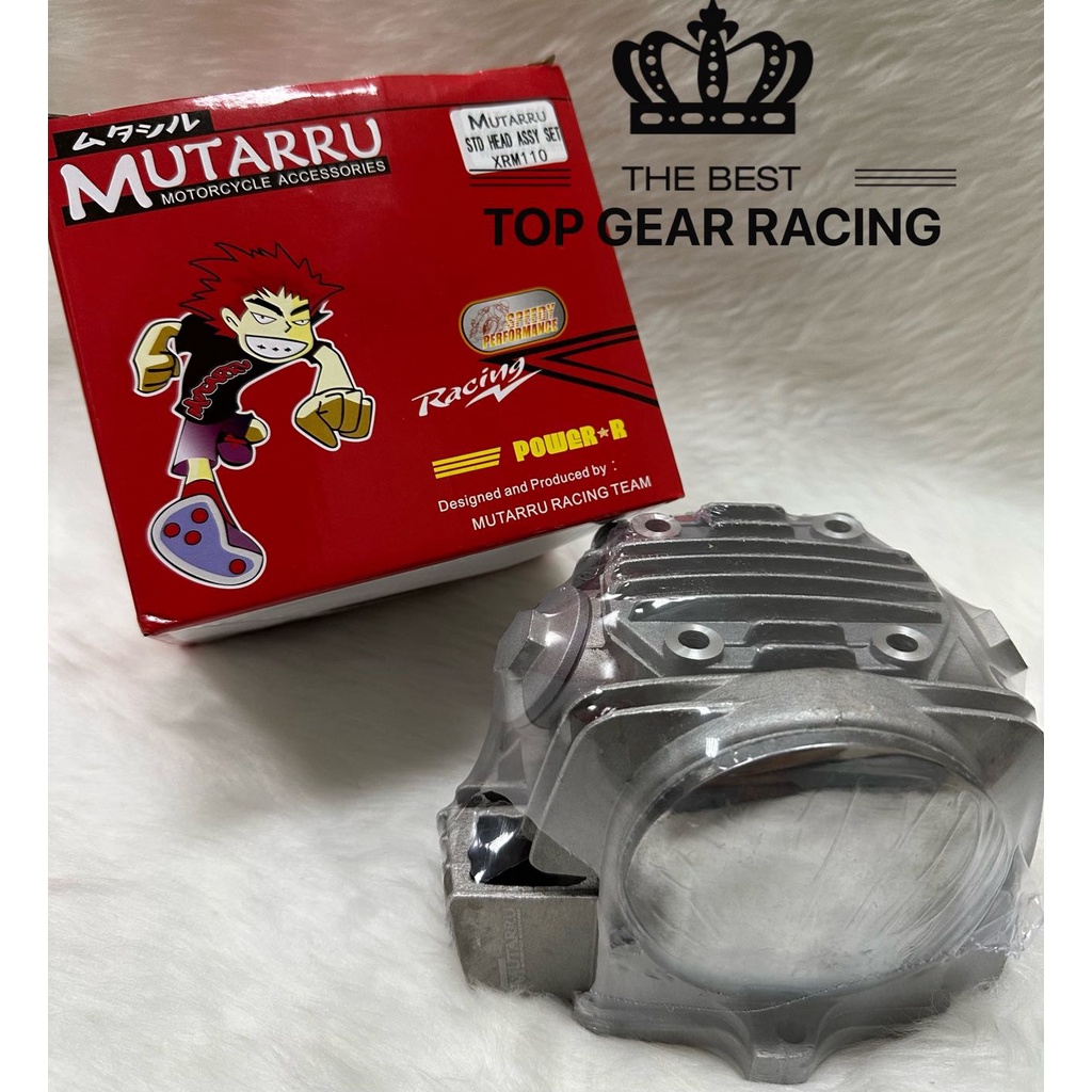 MUTARRU CYLINDER HEAD ASSY SET XRM110 WAVE 100 STD COMPLETE ASSEMBLY ...