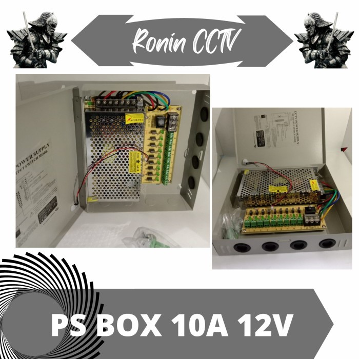 Power Supply Box 12v 10a PS 12 Volt 10 Amper Box for CCTV | Shopee ...