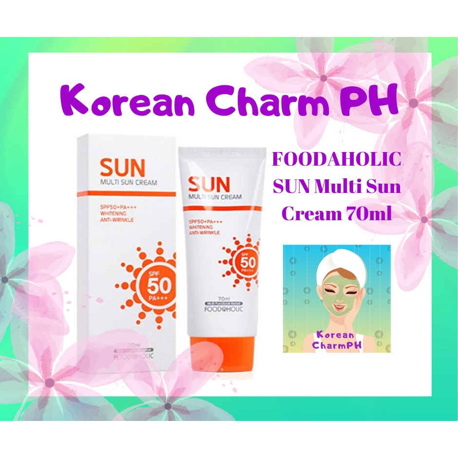 FOODAHOLIC SUN Multi Sun Cream 70ml | Shopee Philippines