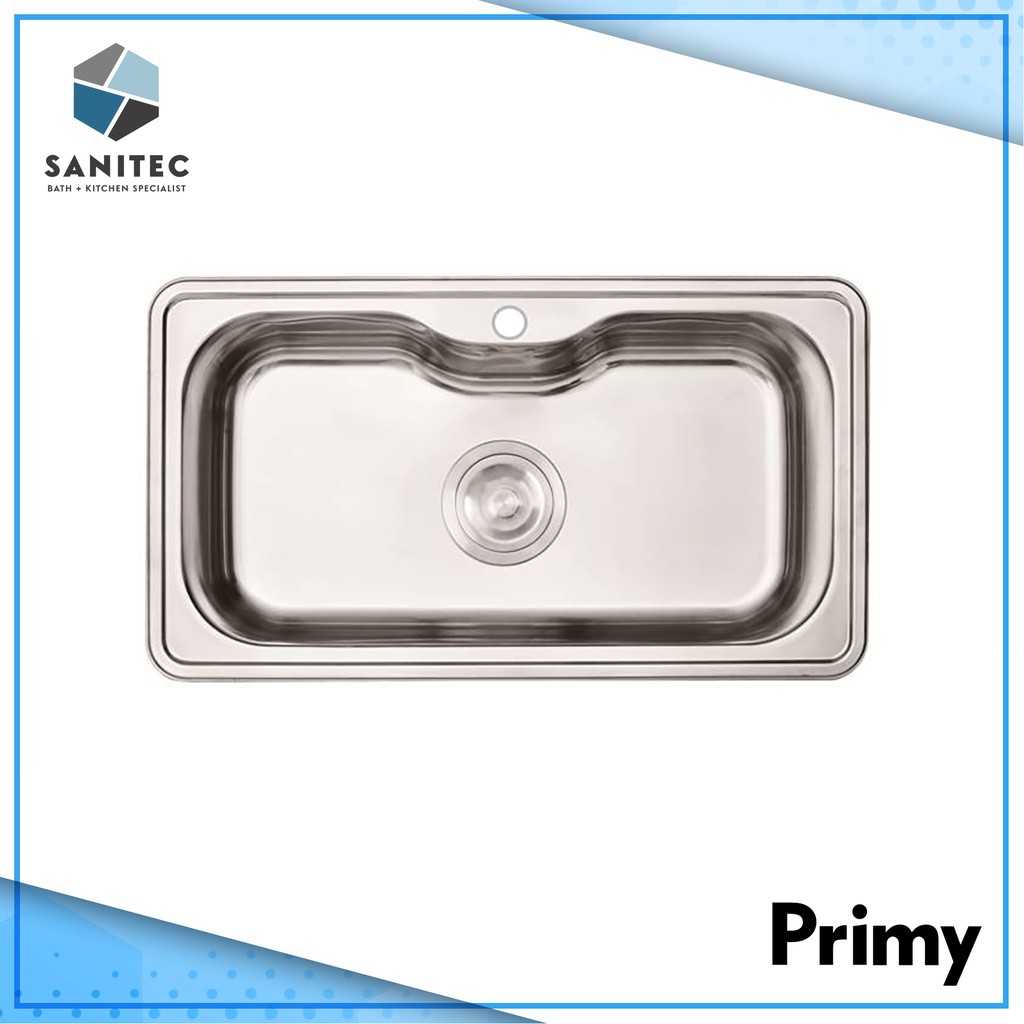 Primy - 1 Bowl Inset Kitchen Sink by Sanitec | Shopee Philippines