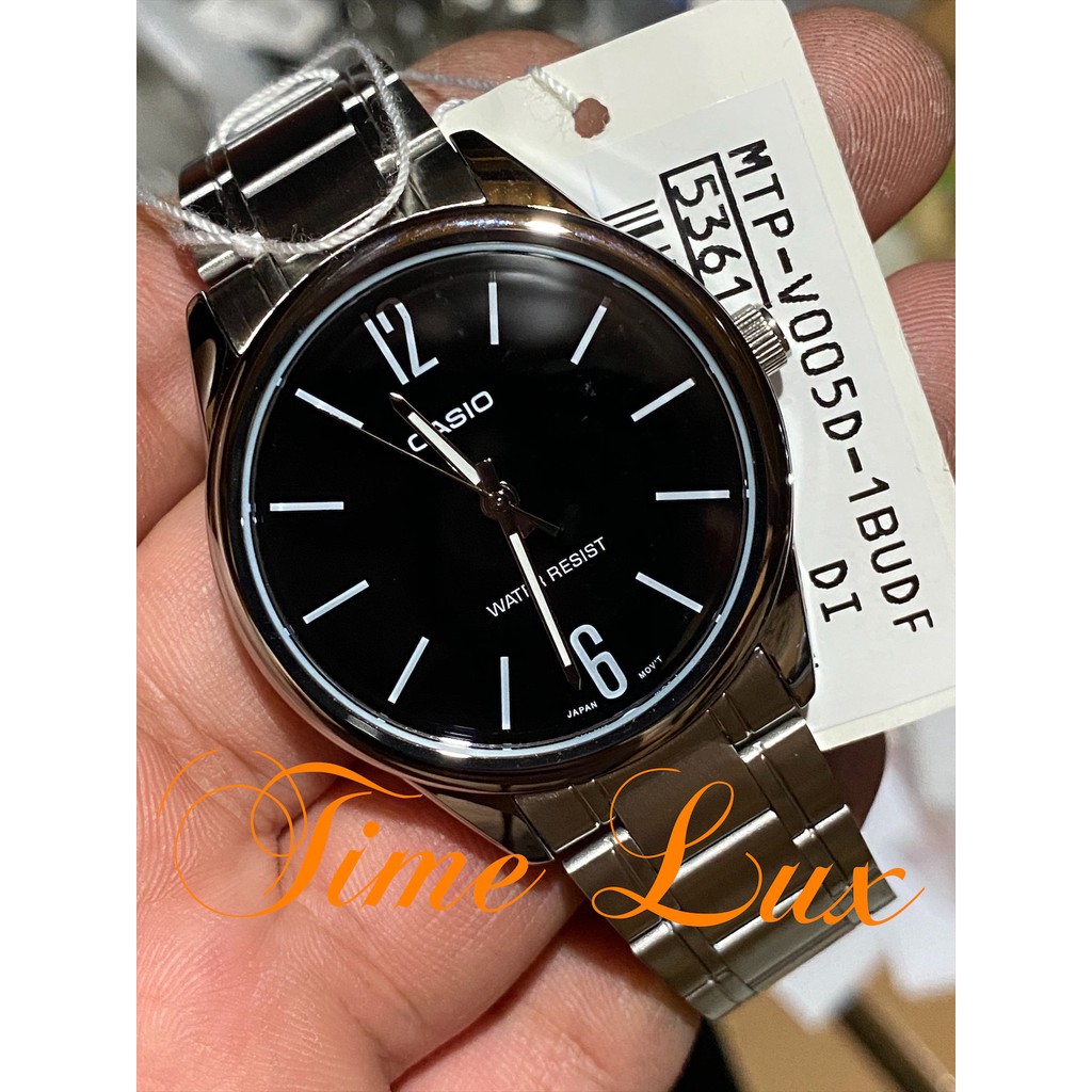 CASIO MEN'S SILVER MTP V005D 1B | Shopee Philippines