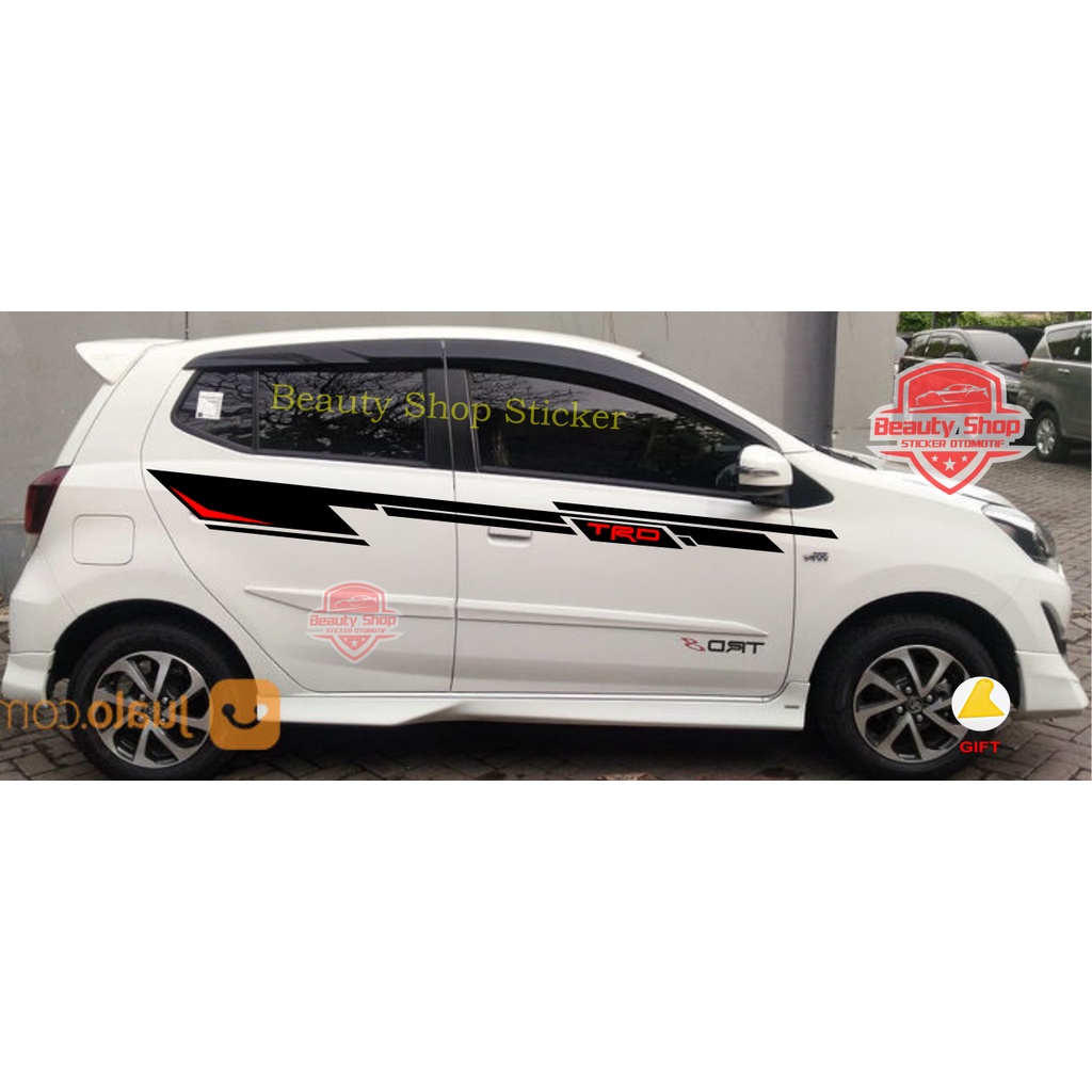 Agya ayla wigo list stripe sticker for etios valco trd Car | Shopee ...