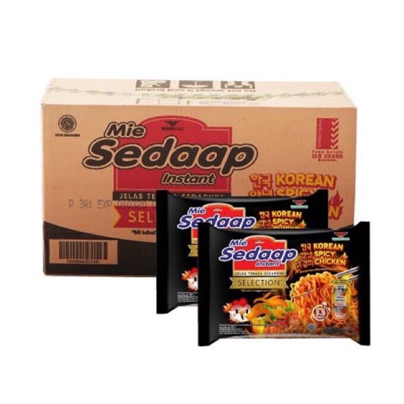 (BOX) WHOLESALE Sedaap Black Spicy Instant Noodles | Shopee Philippines