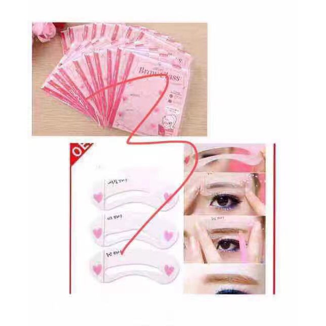 Jasmine 3pcs Reusable Mini Eyebrow Class Eye Brow Drawing Guide Class ... Jasmine 3pcs Reusable Mini Eyebrow Class Eye Brow Drawing Guide Class ...