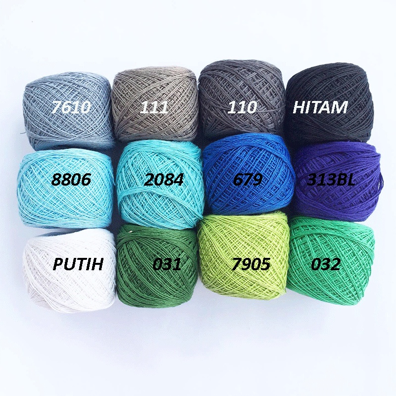 03] Knitting Yarn Soft Cotton Small Ply Doily Yarn Jala PE | Shopee ...