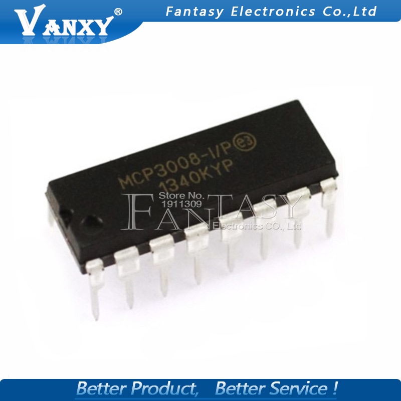 1PCS MCP3008 DIP16 MCP3008-I/P DIP-16 DIP board | Shopee Philippines