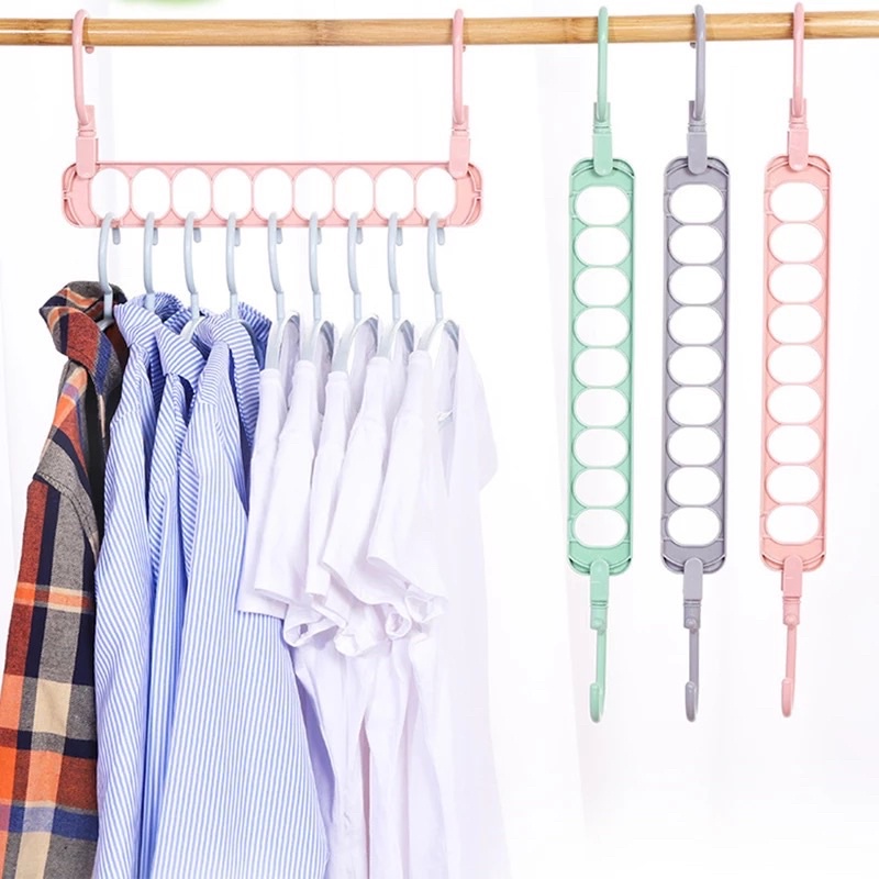 HOB Clothes Hanger Rotating 9 Holes Space Saving | Shopee Philippines