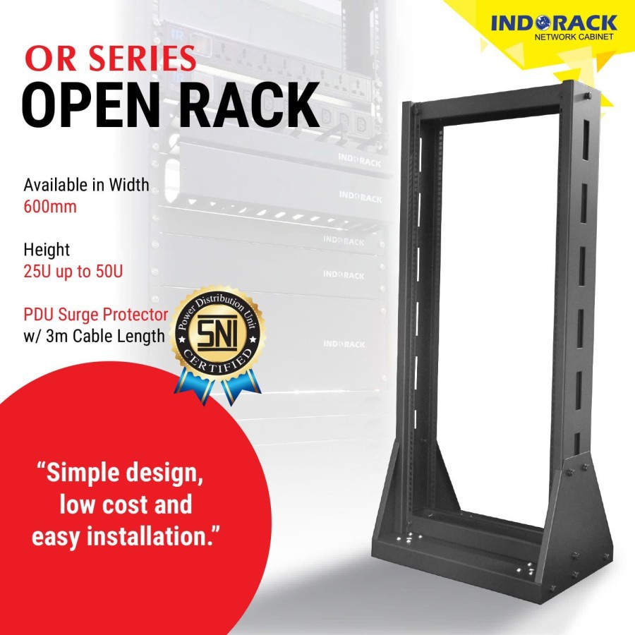 Or25-25u Open Rack 19 "- Indorack | Shopee Philippines