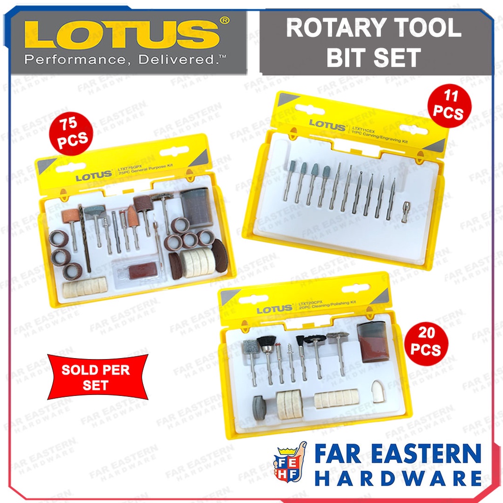 LOTUS Rotary Tool Bit Set for Mini Die Grinder Accessories LTAC ...