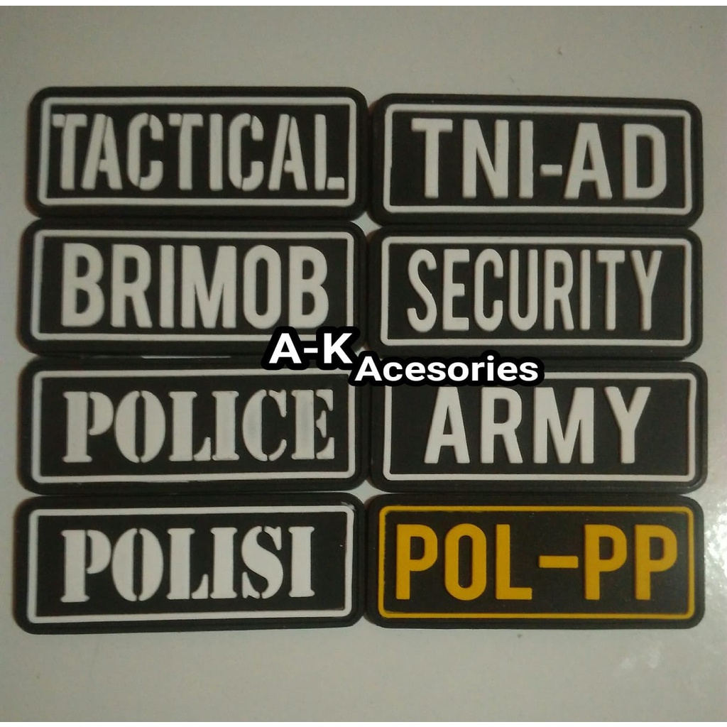 Rubber emblem/rubber army patch/scurity/tni ad/for the side of the hat ...