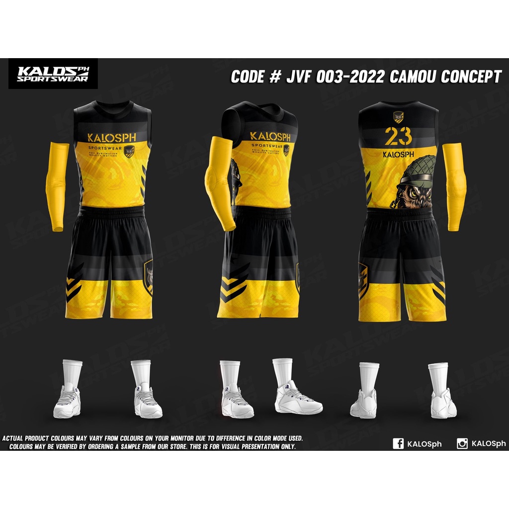 KALOSph BASKETBALL JERSEY SET CODE # JVF 003-2022 CAMOU CONCEPT ...