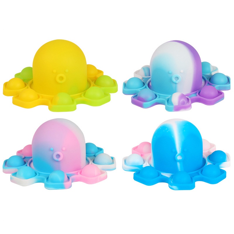 Pop It Flip Octopus Simple Dimple Digits Fidget Early Educational ...