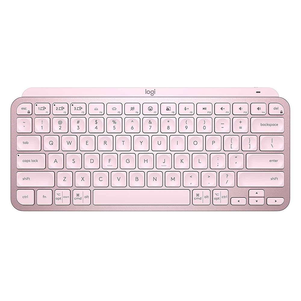 Logitech MX Keys Mini Minimalist Wireless Illuminated Keyboard (Rose ...