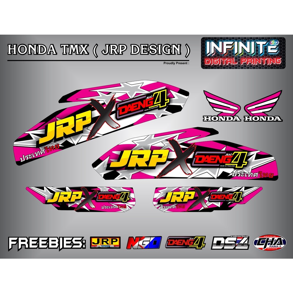 TMX / RUSI / PINOY / MOTOPOSH / SKYGO / DECALS STICKER ( JRP X DAENG ...