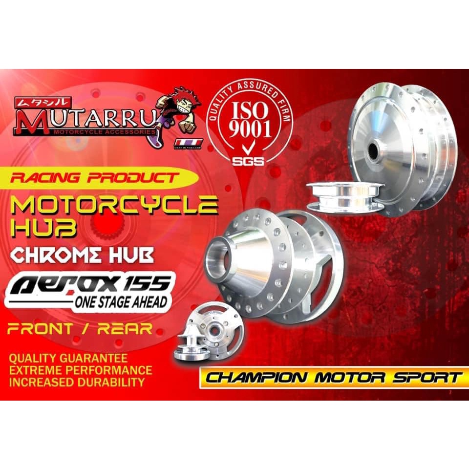 AEROX 155 - Motorcycle Front & Rear Hub Set (MUTARRU) | Shopee Philippines