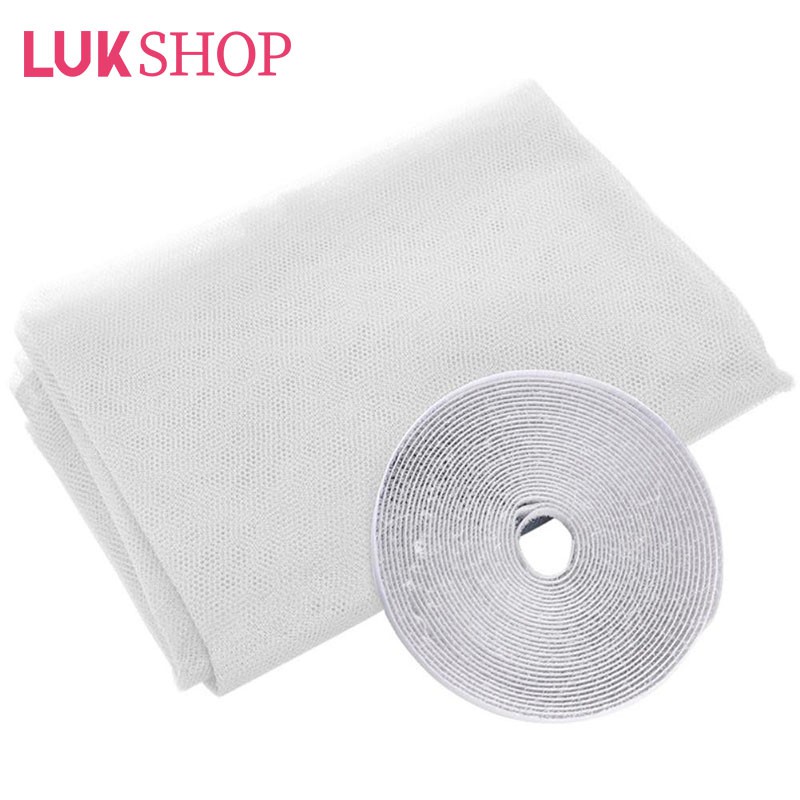 LUK 130x150cm Window Screen Net Mosquito Screening Net With Magic ...