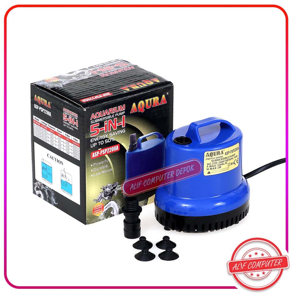 Aquarium Fish Pond Submersible Water Pump Aquascape AQURA ASP PSP 2200 ...