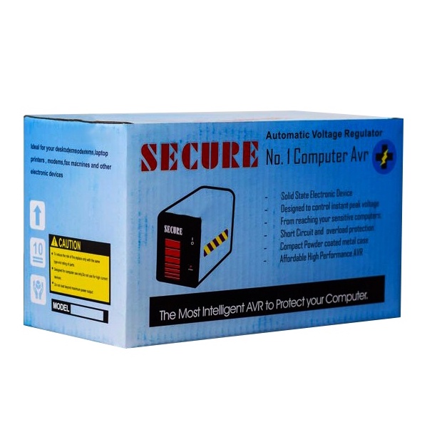 SECURE AVR 500W 3-SOCKETS 220V 50A AUTOMATIC VOLTAGE REGULATOR | Shopee ...