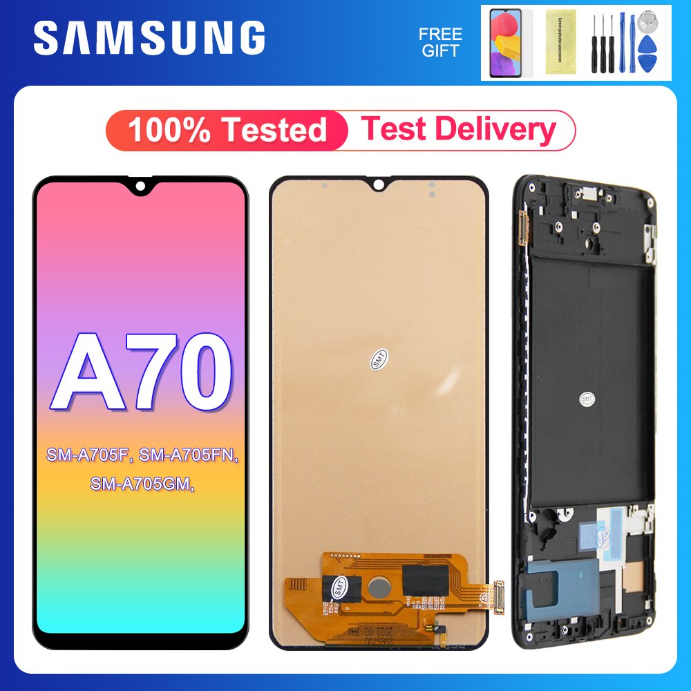 100% Test 6.7" For Samsung Galaxy A70 A705 A705F SM-A705MN LCD Display ...