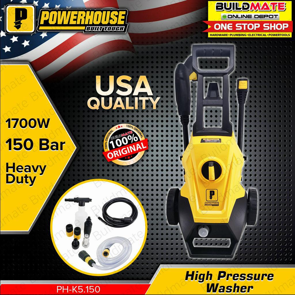 BUILDMATE Powerhouse Heavy Duty Portable Pressure Washer 1700W Car ...