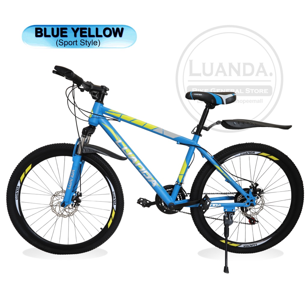 LUANDA Mountain Bike 26 Inch High Carbon Steel Adult Bicycles Shimano ...