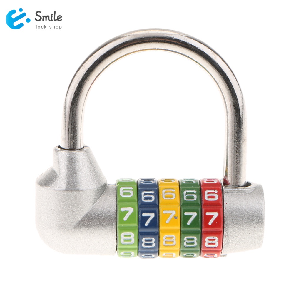 Ready Stock Mini Combination Padlock 5 Digit Number Password Code Dial ...