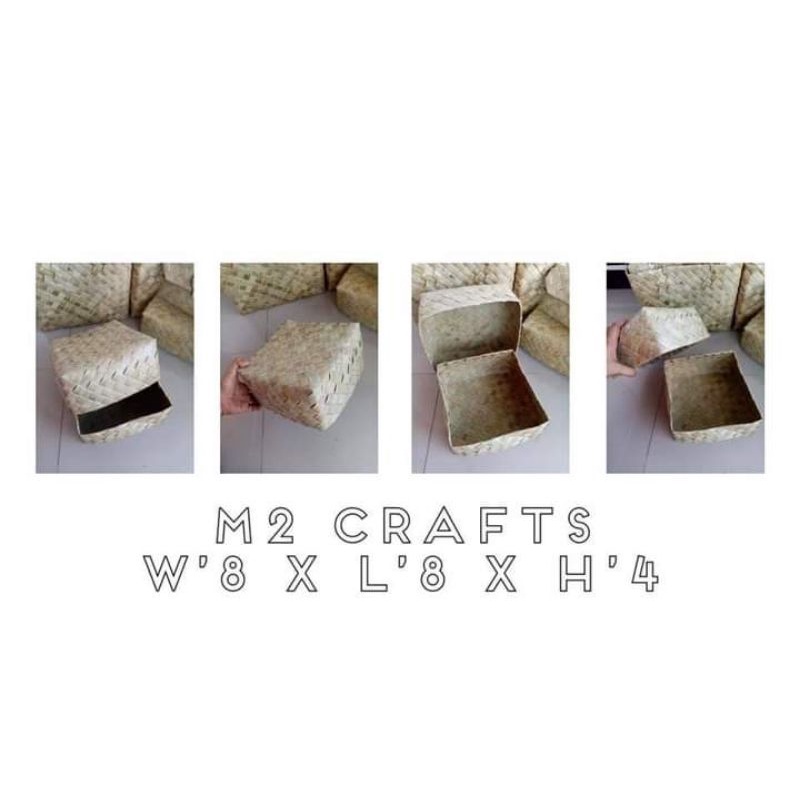 Tampipi Box bayong 8x8x4 packaging gift box | Shopee Philippines