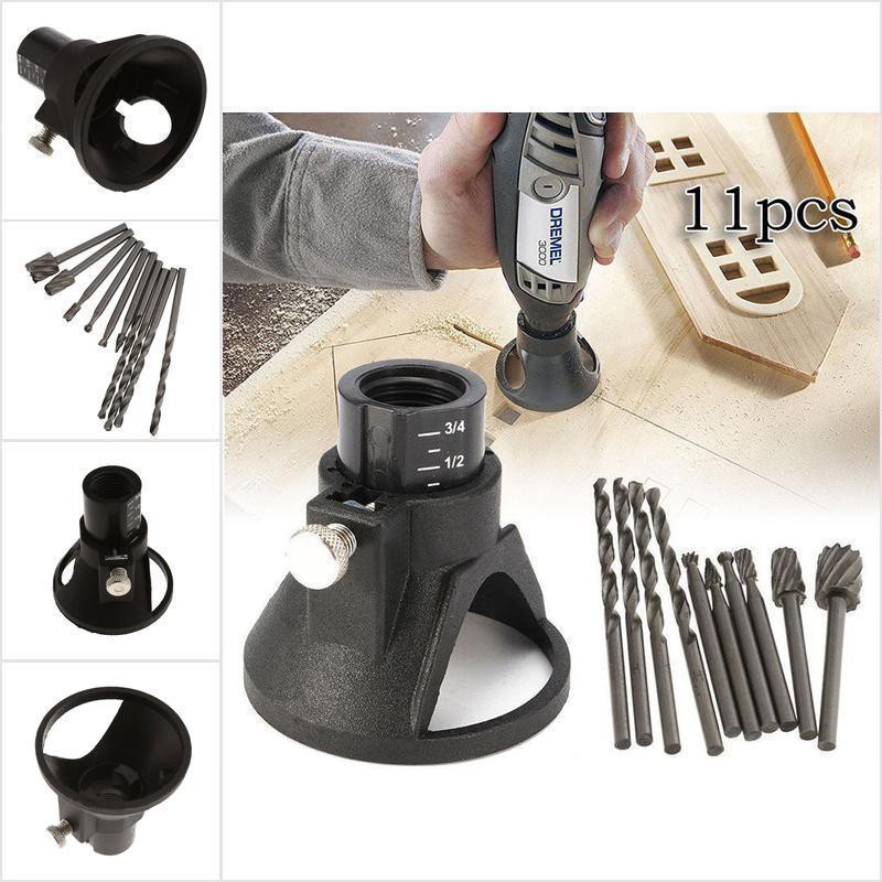 SKPH Dremel Rotary Multi Tool Cutting Guide HSS Router Drill Bits Set ...