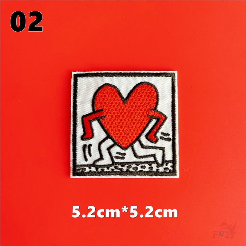 ♥ Keith Haring - Graffiti Art Iron-On Patch ♥ 1Pc Fashion Brand DIY Sew ...