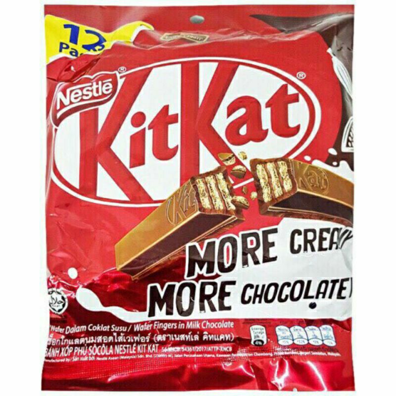 Kit kat pack of 10 2f chocolate bars (15g) | Shopee Philippines