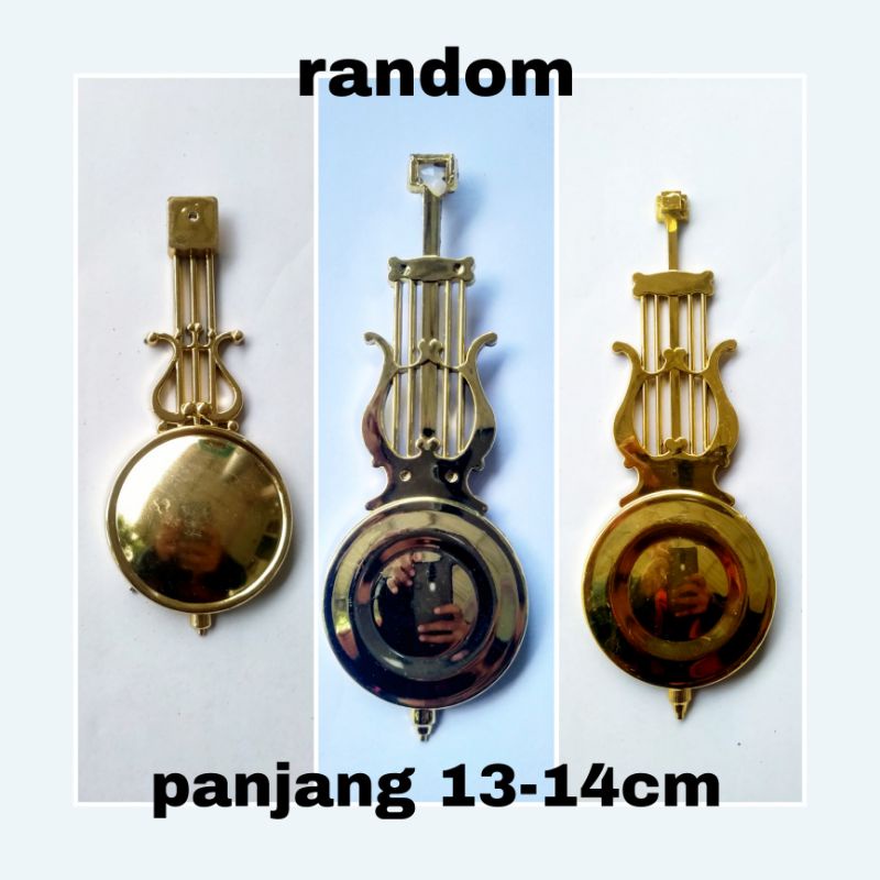 Pendulum rocking pendulum small gold music wall clock no. 4 | Shopee ...
