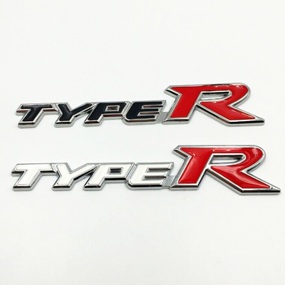1x Car Trunk Lid Type R Metal Emblem Badge Sticker Fit For Honda Civic ...