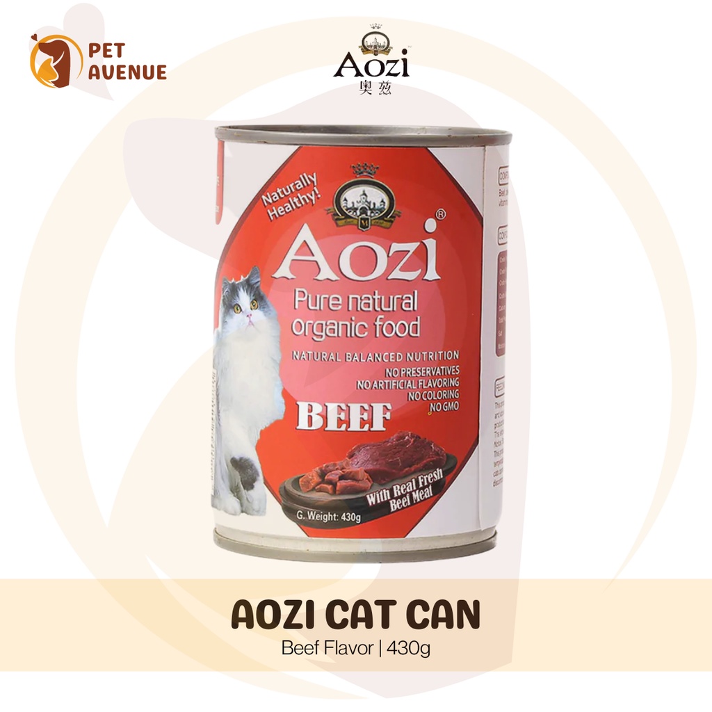 Aozi Cat Can Pure Natural Organic Wet Food 430g | Shopee Philippines