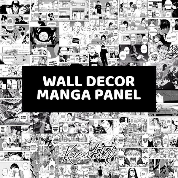Creactive Poster Anime Manga Wall Decor Comic Panel - One Piece Jujutsu ...