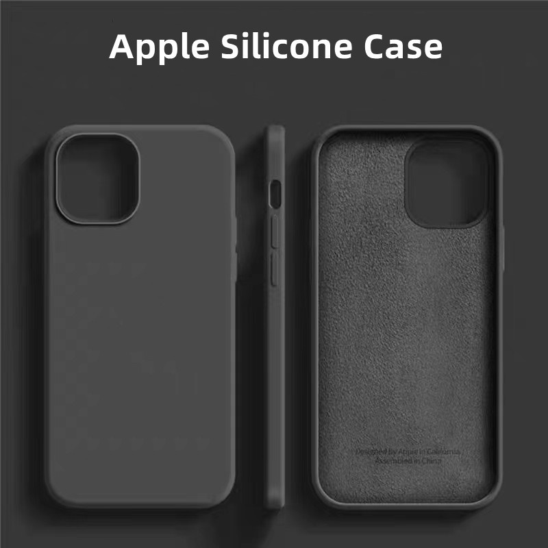 Phone Case Charcoal Grey Black Pure Liquid Silicone Case for iPhone 11 ...
