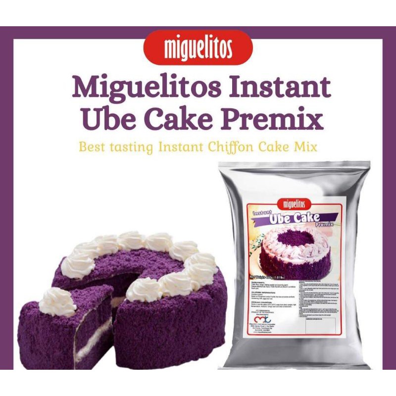 UBE chiffon cake mix (460 grams) (AlJer Foods Enterprise) | Shopee ...