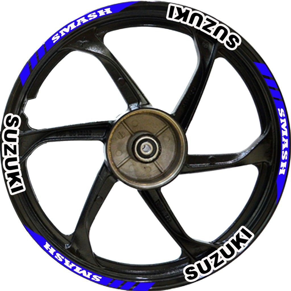 STICKERS FOR SUZUKI SMASH MAGS OR RIM SIZE 17 (PAIR FRONT AND REAR ...