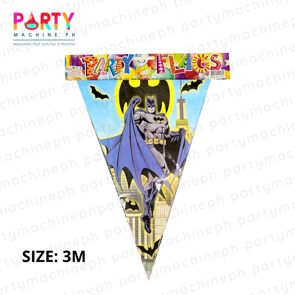batman banderitas / batman flag banner / batman party decors | Shopee ...