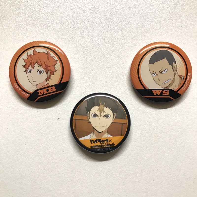Haikyuu!! Karasuno Set Pin ( 3 pieces ) | Shopee Philippines