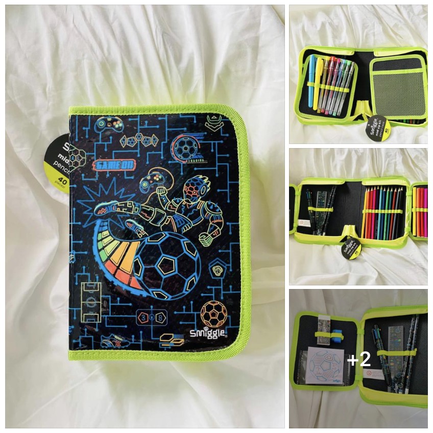 Smiggle Midi Zip Kit Stationery Kit WITH CONTENTS Unicorn, Space Cat ...