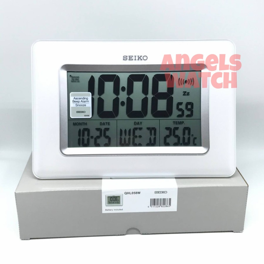Seiko QHL058 Office Desk Digital Clock/Digital Clock/ Wall Clock ...