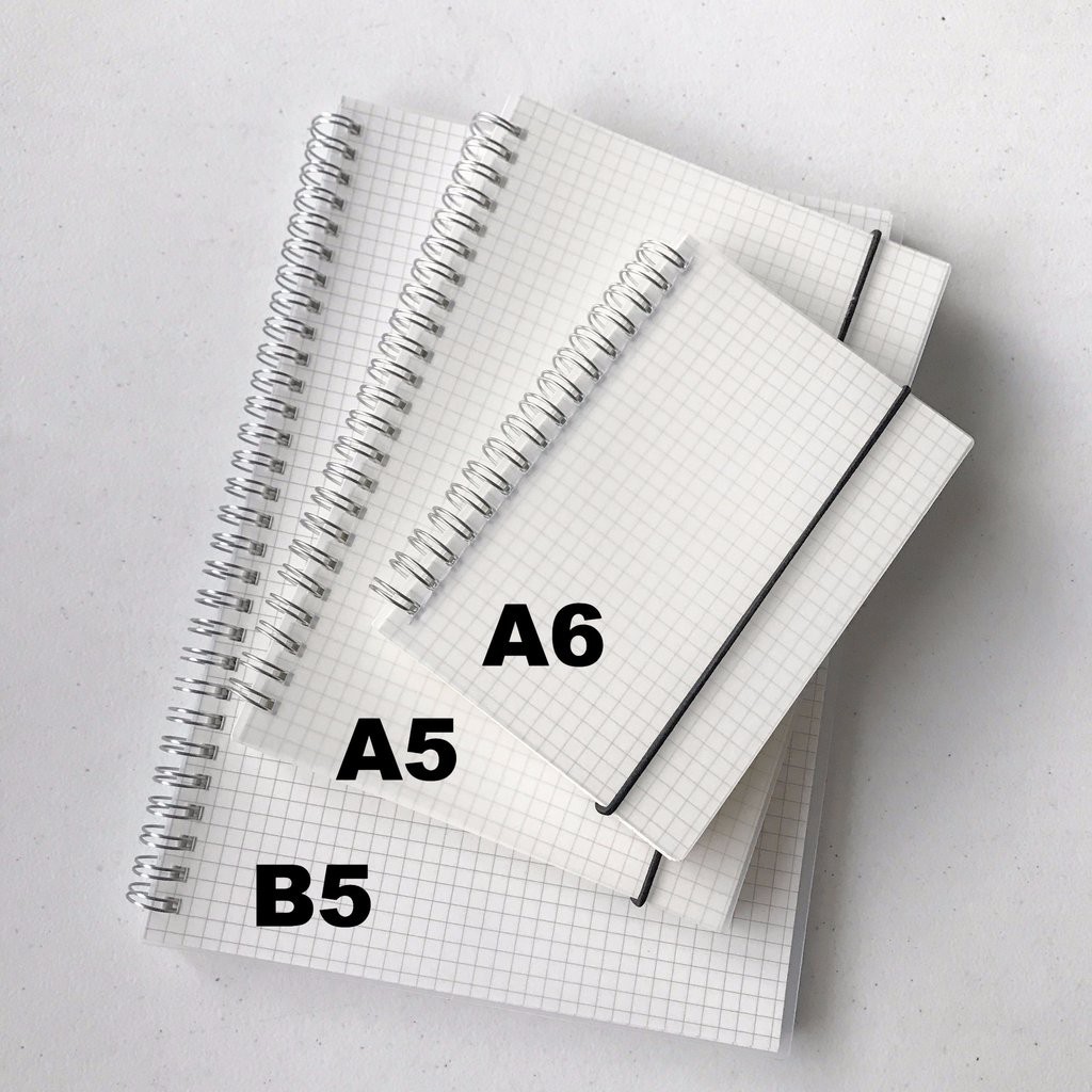 HOKKA Muji Styled Notebook A6/A5/B5 With Garter | Shopee Philippines